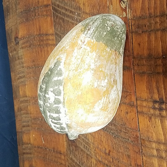 Art | Vtg Painted Terracotta Clay Lemon Rustic Stoneware Pottery Fruit ...